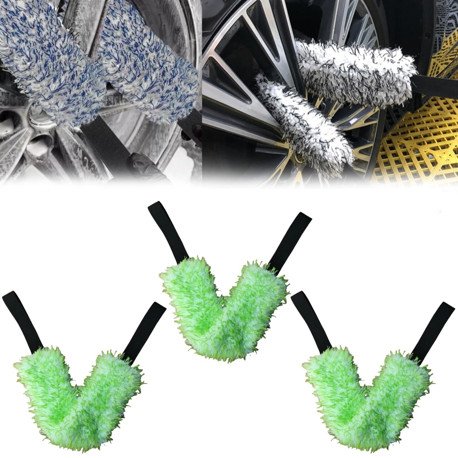 Microfiber Multi-Use Cleaning Tool, 2024 New Wheel Cleaning Brush, Car ...