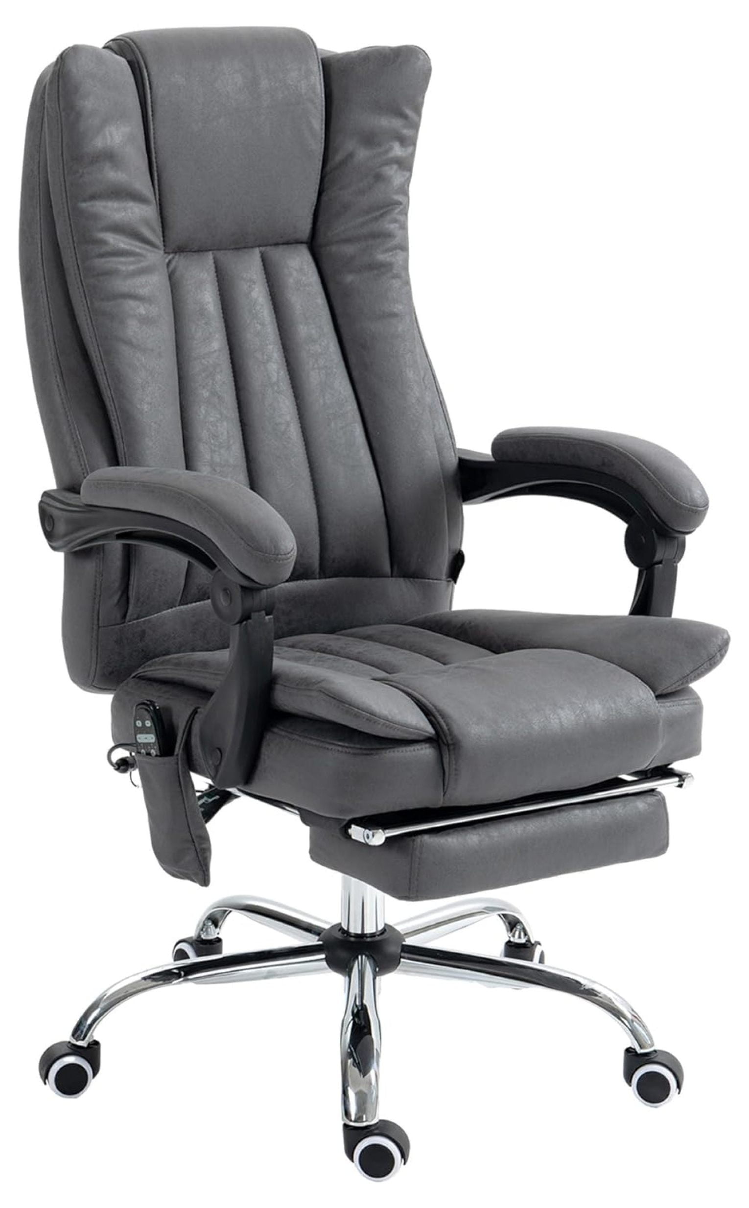 Microfiber Office Chair, High Back Computer Chair with 6 Point Massage ...