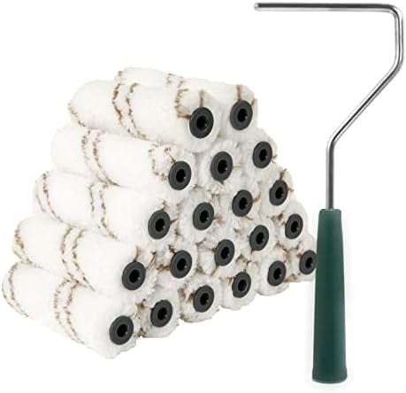 Microfiber Paint Roller Covers, 20 Pack 4 Inch Microfiber Roller Covers ...