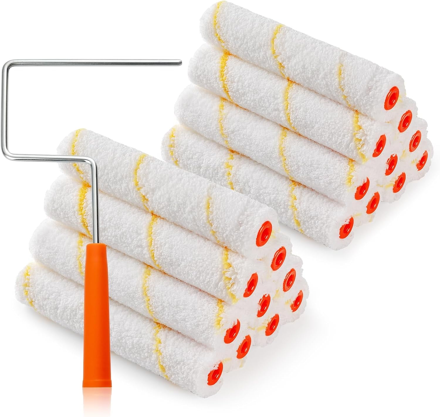 Microfiber Paint Roller Covers, Paint Roller 6 Inch (3/8 Inch Nap, 20 ...