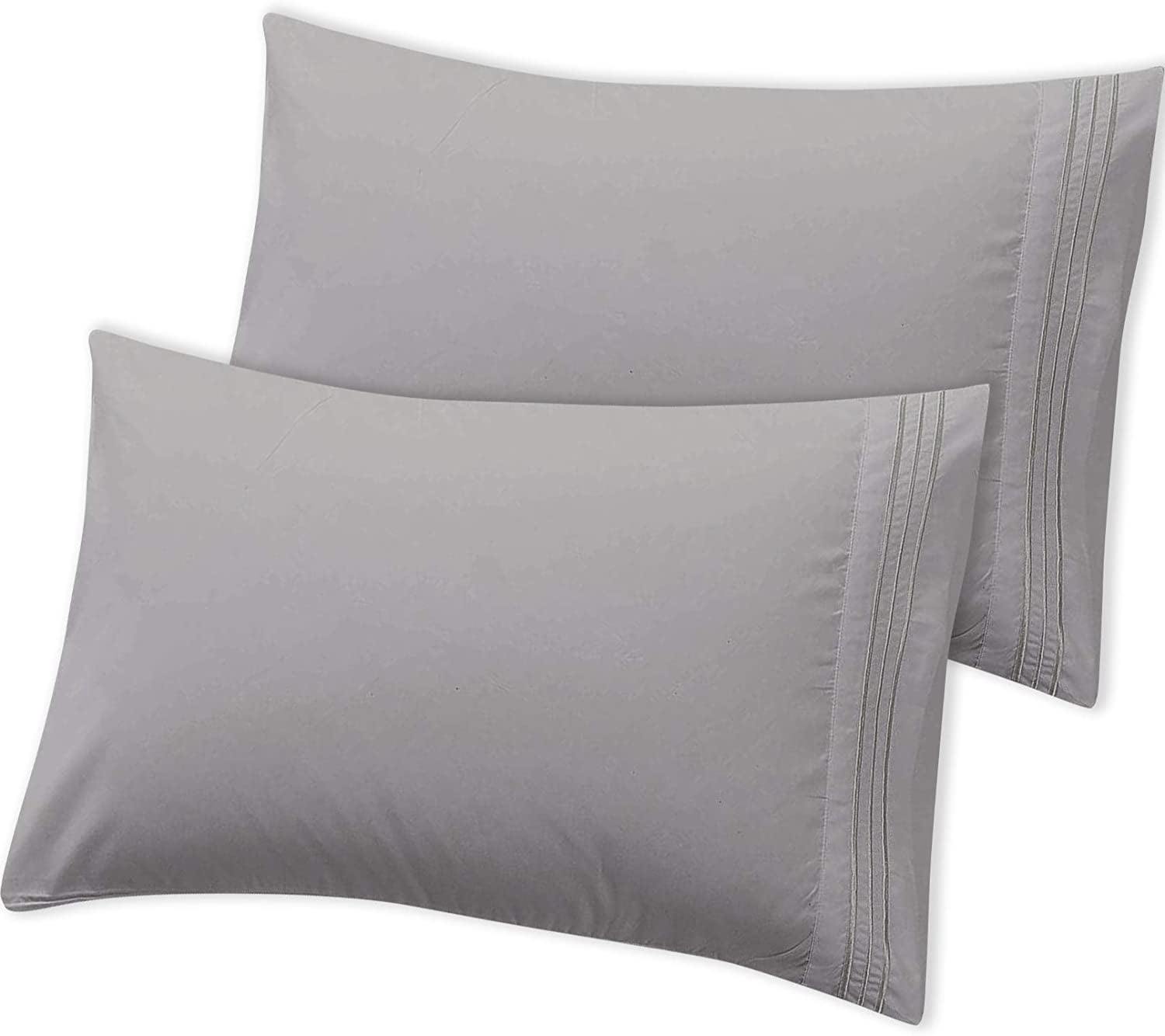 Microfiber Pillowcases Pack of 2 - Pillowcase Wrinkle, Fade, Stain ...