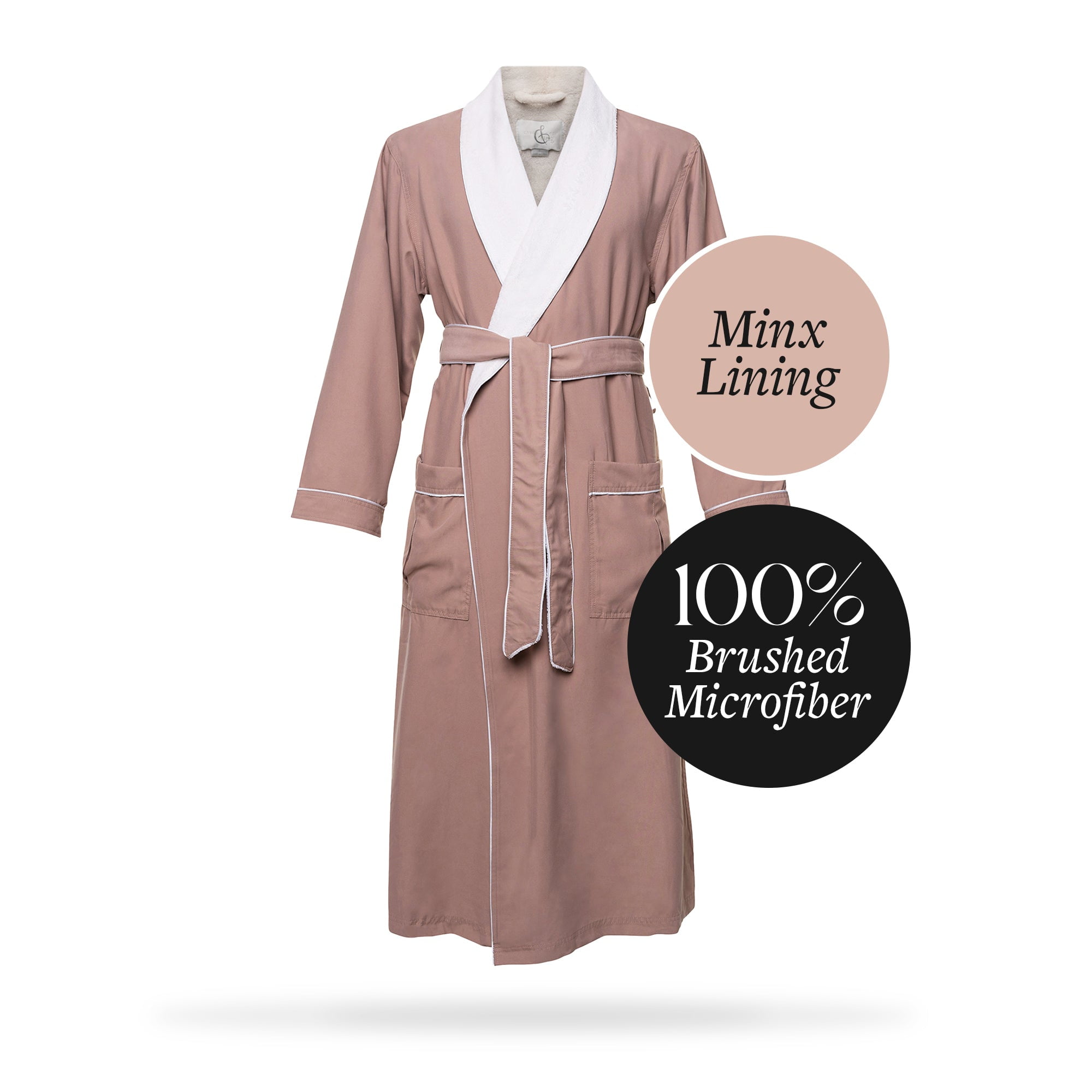Microfiber Plush Robe with Minx Lining | Style: MPR3000 - Walmart.com