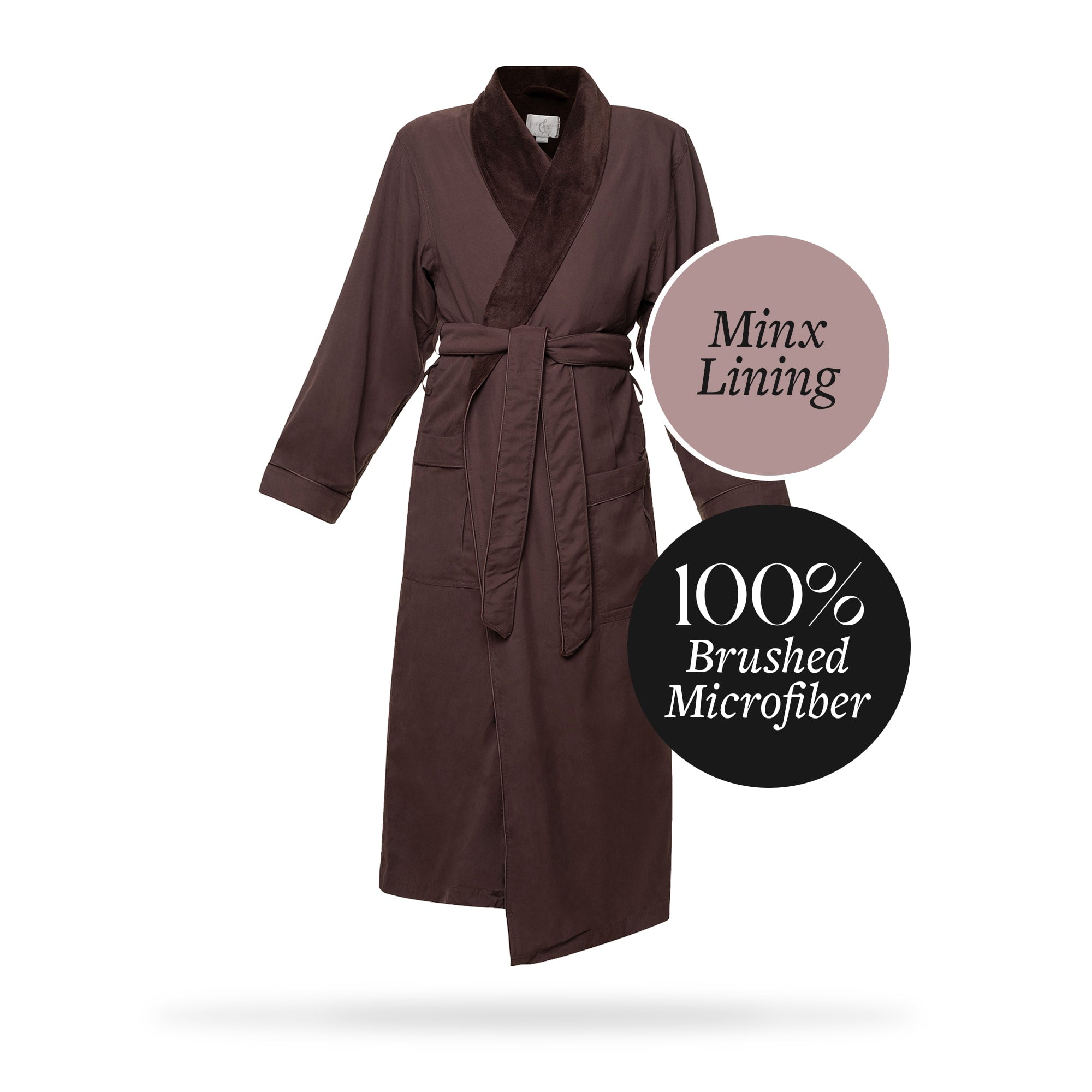 Microfiber Plush Robe with Minx Lining | Style: MPR3000 - Walmart.com