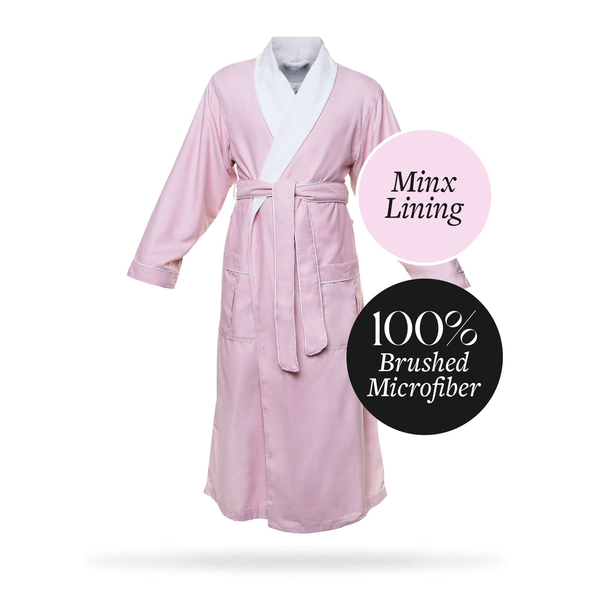 Microfiber Plush Robe with Minx Lining | Style: MPR3000 - Walmart.com