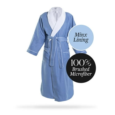 Brushed Microfiber Robe Lined in Terry | Style: DSM4000 - Walmart.com