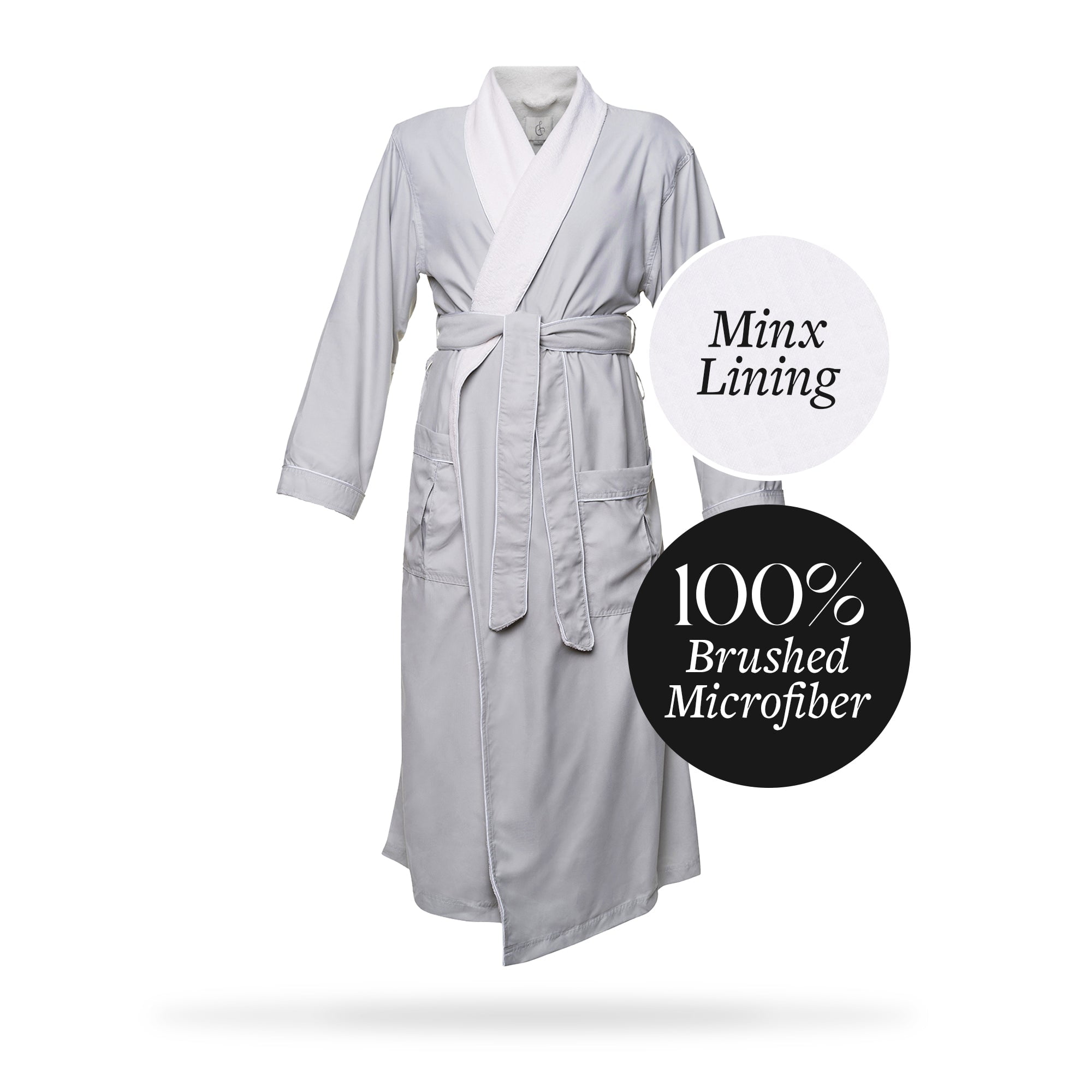 Microfiber Plush Robe with Minx Lining | Style: MPR3000 - Walmart.com