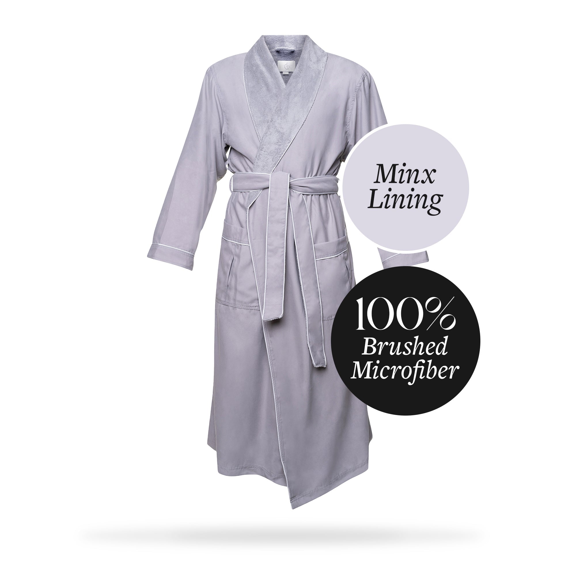 Microfiber Plush Robe with Minx Lining | Style: MPR3000 - Walmart.com