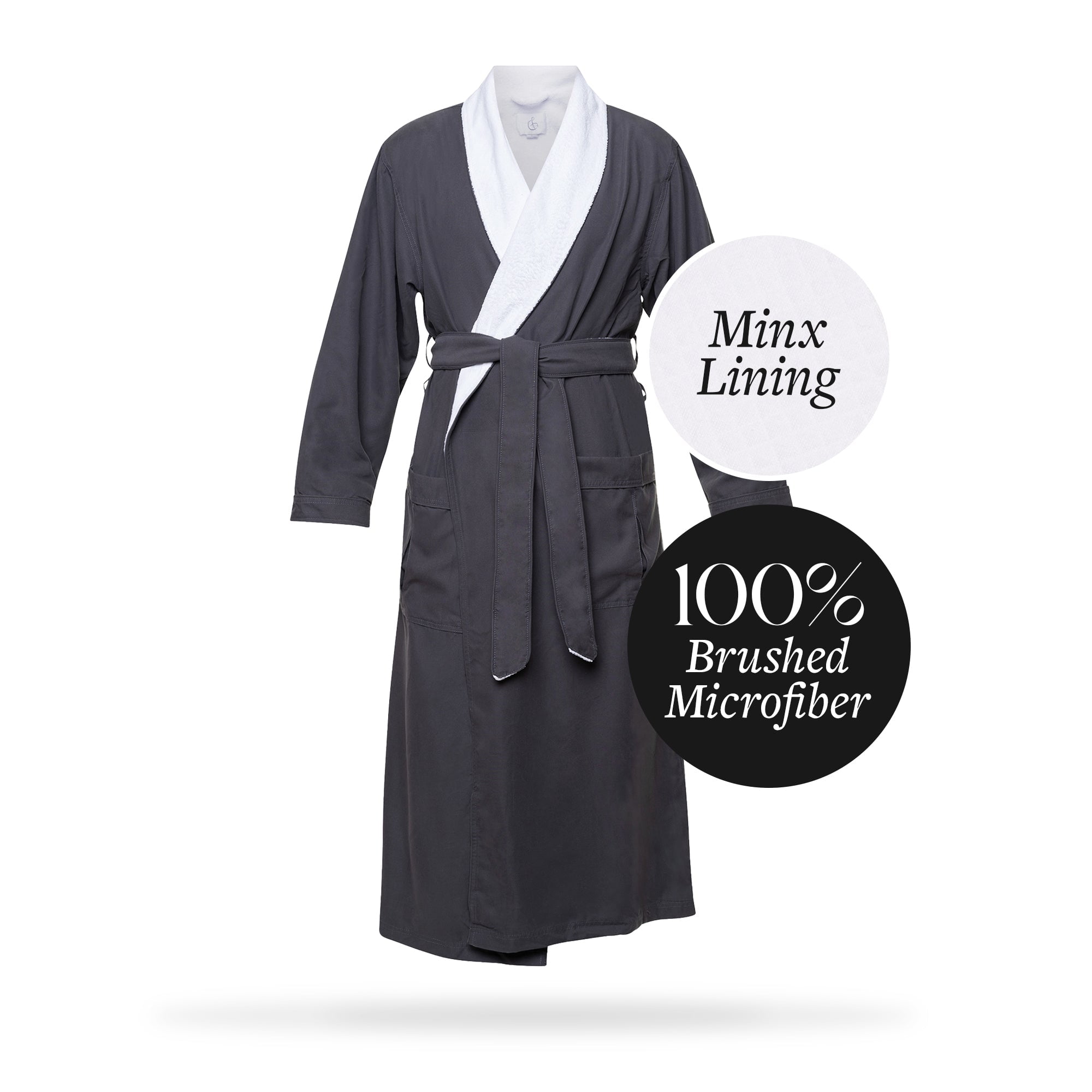 Microfiber Plush Robe with Minx Lining | Style: MPR3000 - Walmart.com