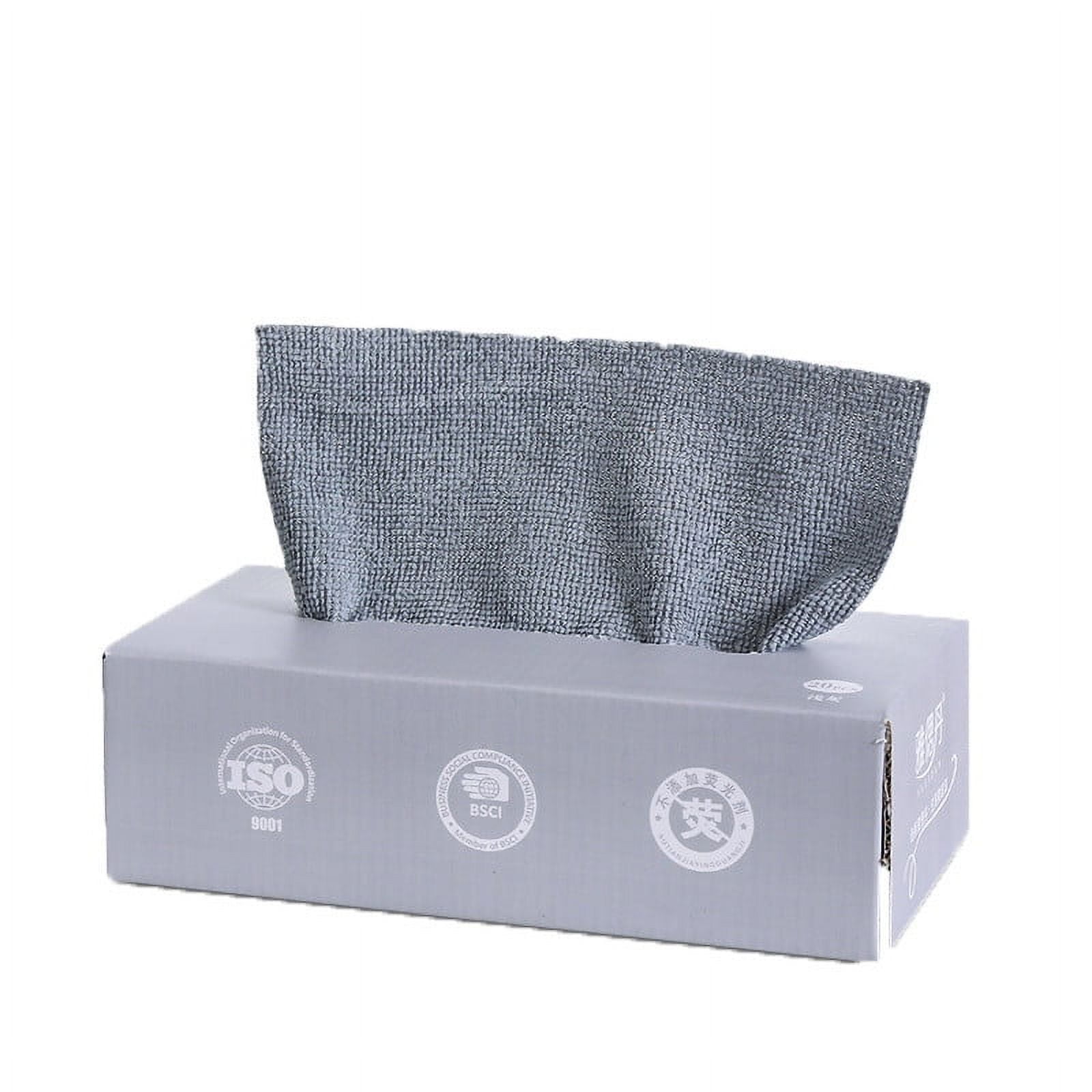 Microfiber Rags in A Box (20 Count Cleaning Cloths Reusable Lint Free ...