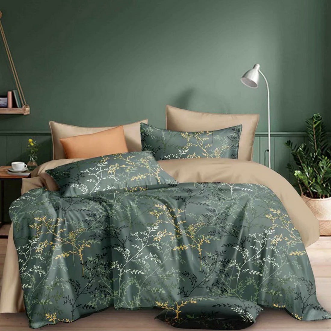 Microfiber Reversible 3 Piece Duvet Cover Set Bedding Set Ultra Soft ...