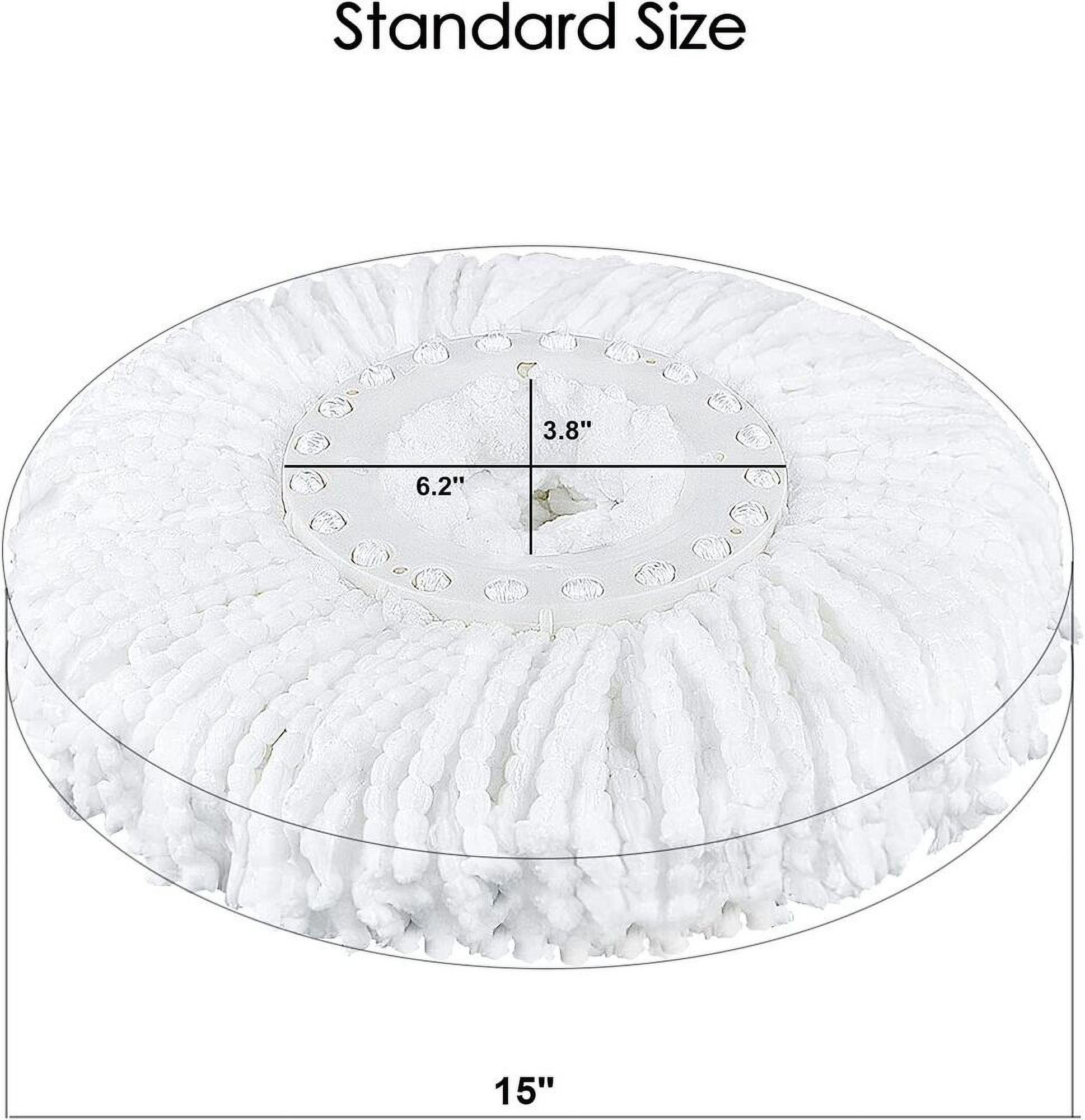 Microfiber Rotating Mop Head Refill Replacement for 360° Spin Magic ...