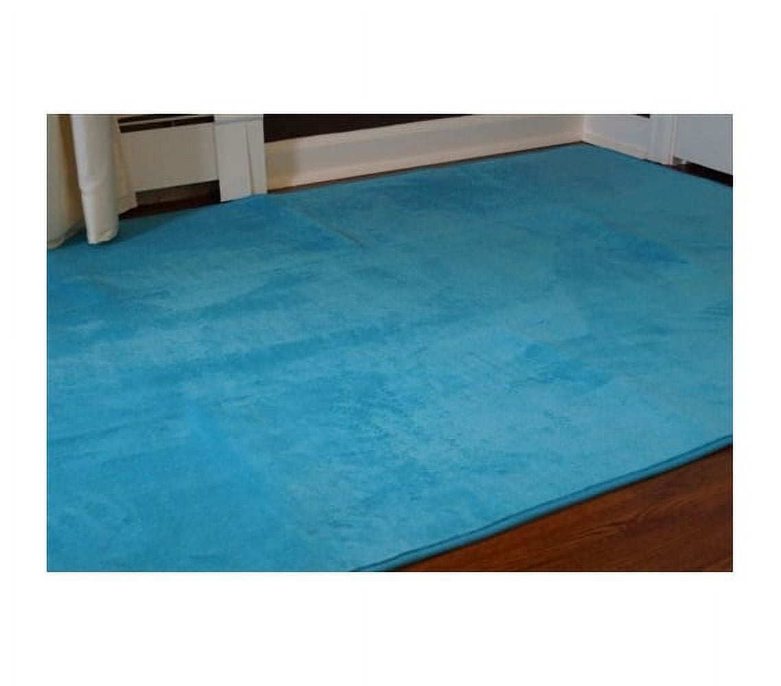 Microfiber Rug - Aqua - Walmart.com