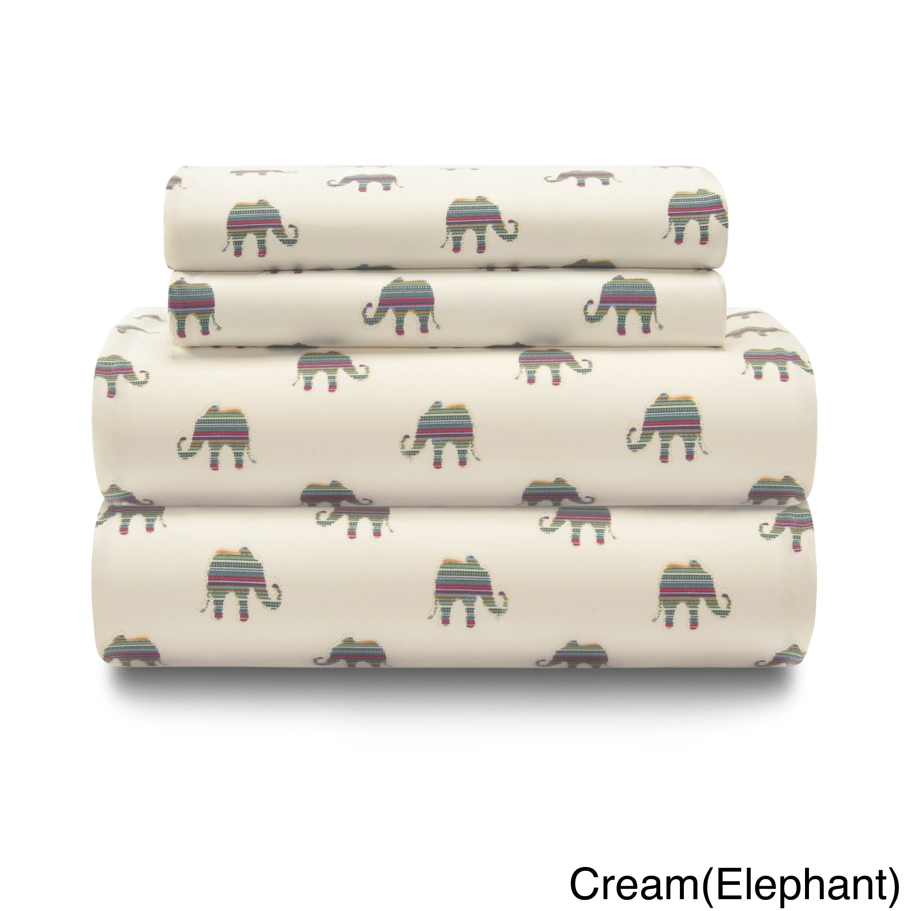 Microfiber Sparrow Print Sheet Set - Walmart.com