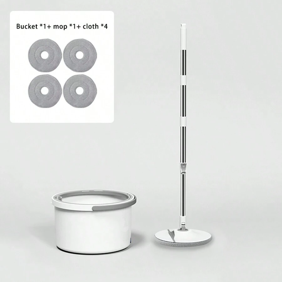 Microfiber Spin mop and Bucket Floor Cleaning System,Dual Compartment ...