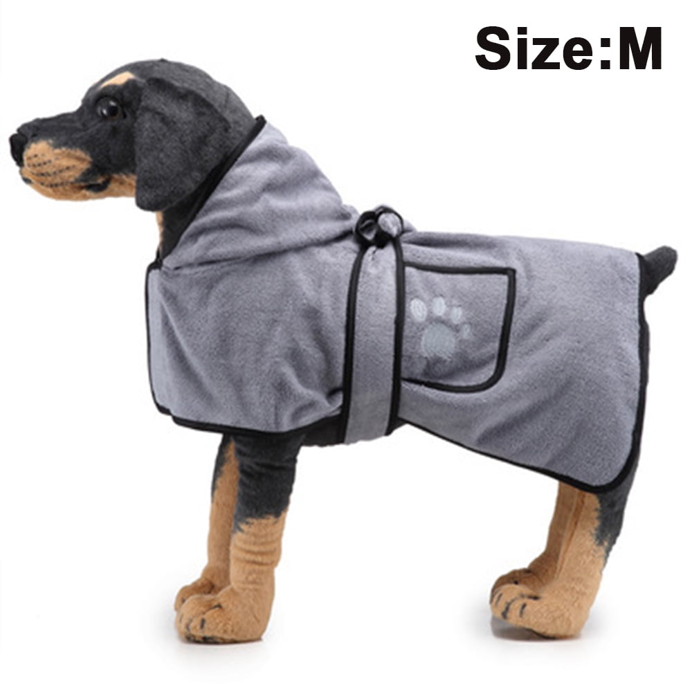 Microfiber Towel Bath Robe Dog Towel Robe, Super Absorbent Microfibre ...