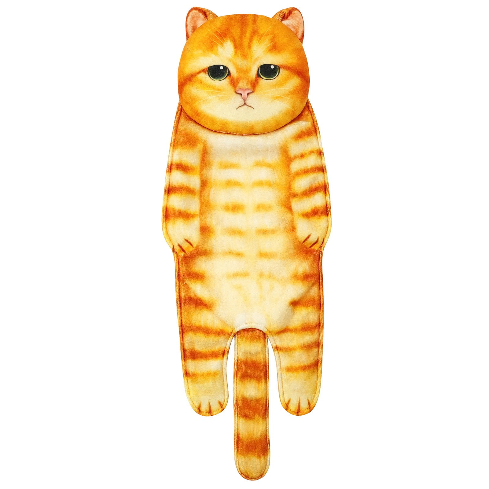 Microfiber Towel Kitchen Towels Cats Hand Towel Realistic Circular Face ...
