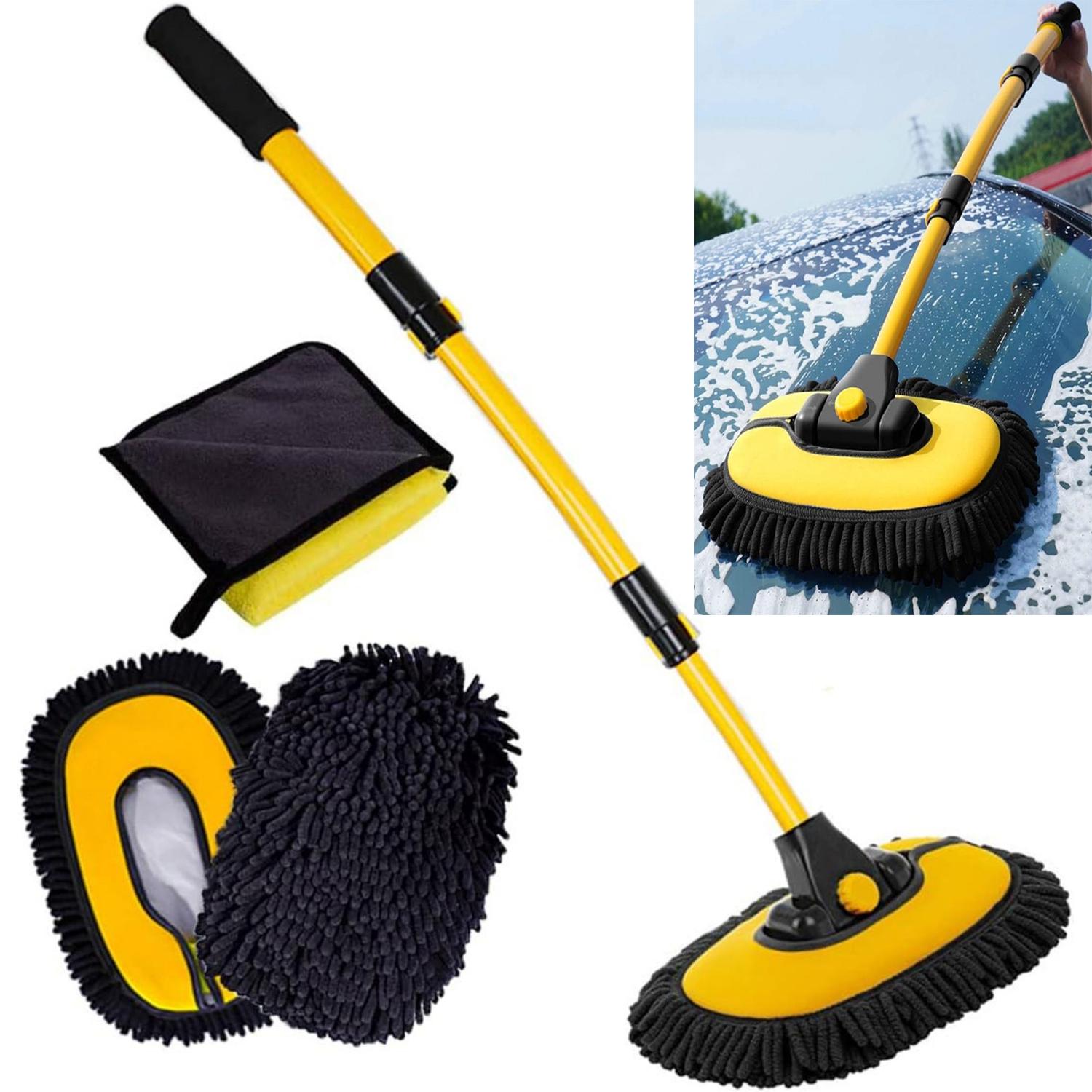 Microfiber Towels Car Wash Kit Cleaning Supplies,Car Wash Brush with ...