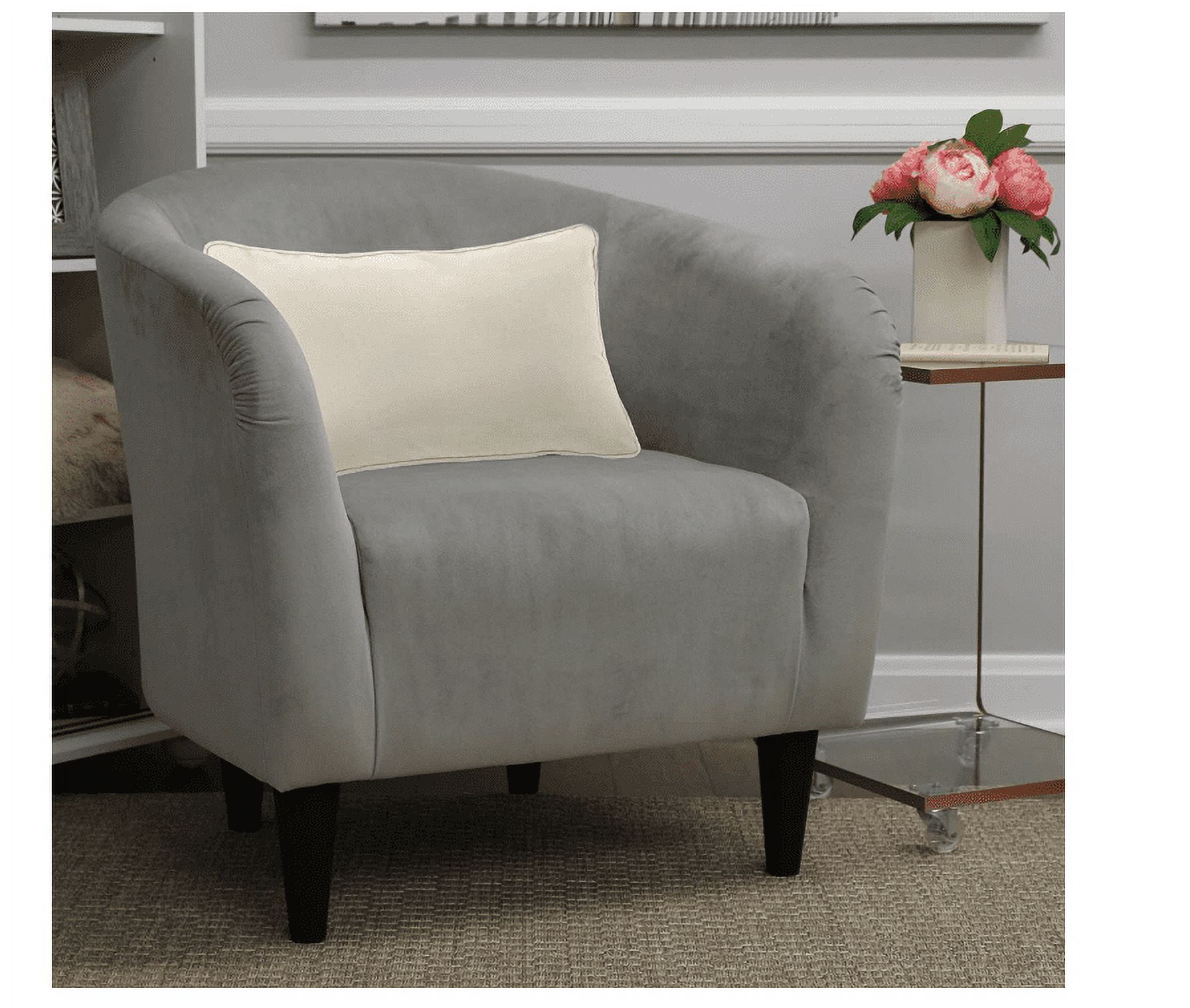 Microfiber Tub Accent Chair (Color : Dove Gray) - Walmart.com