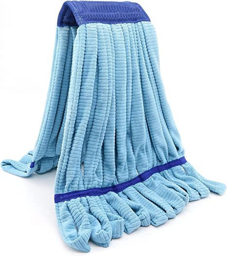 Industrial Grade Microfiber Tube Mop Head, 6 Inch Headband, Highly ...