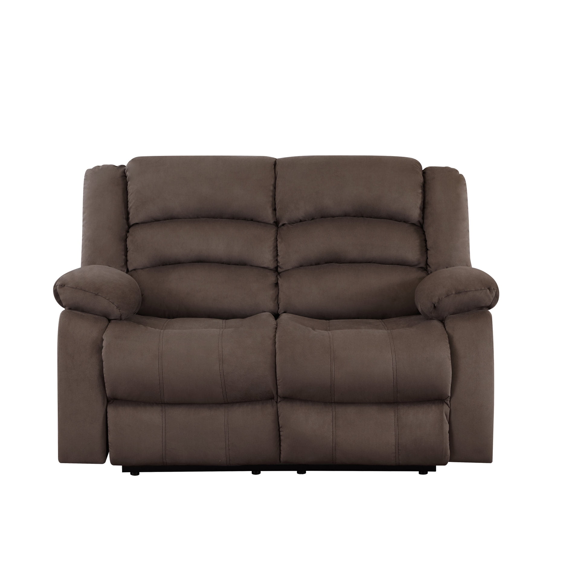 Microfiber Upholstered Loveseat | Ideal for Bedroom Relaxation with Lumbar Support | Kiln ...