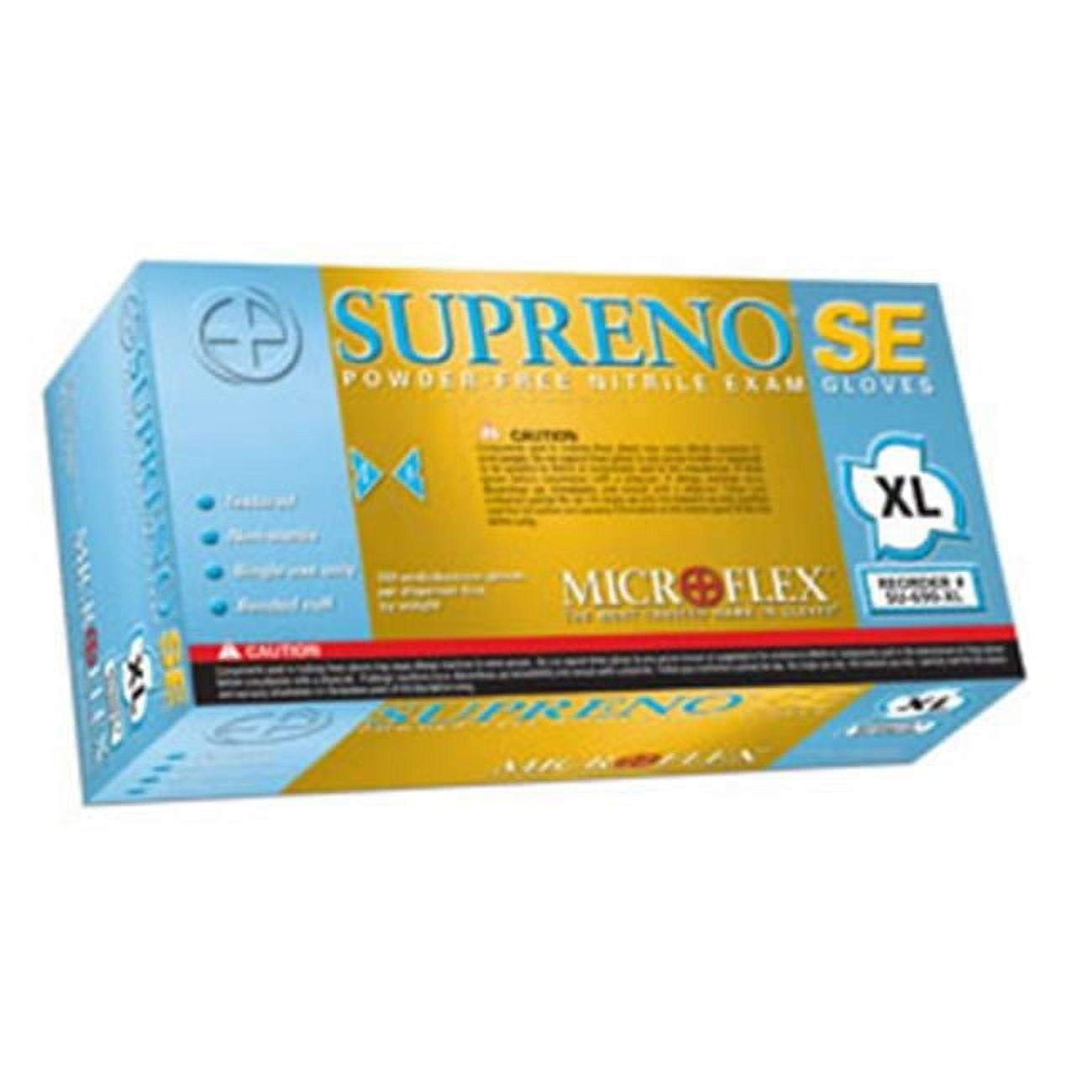 Microflex SU690L Supreno SE Powder-Free Nitrile Exam Gloves - Box of ...
