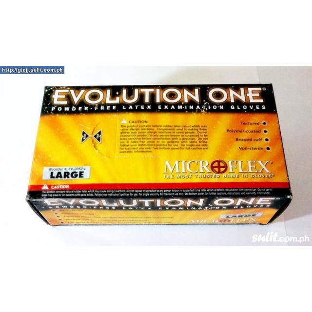 Microflex X-Large Natural 10'' Evolution One 5.5 mil Latex Ambidextrous Non-Sterile Medical ...