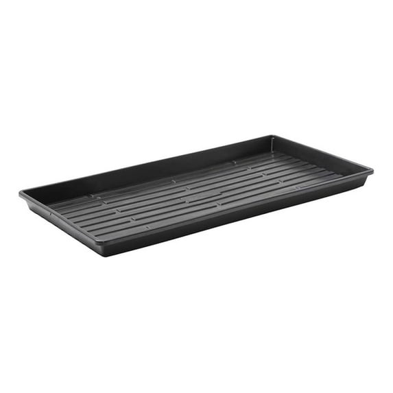 Microgreen Trays No Holes, 10 Pack, Extra Strength Black Shallow 1020 ...