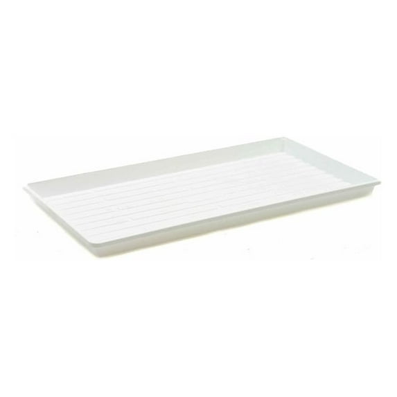 Microgreen Trays No Holes, 5 Pack White, Extra Strength Shallow 1020 ...