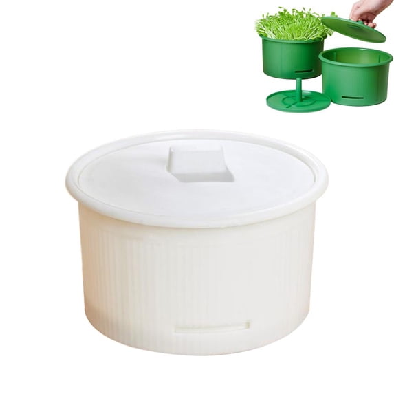 Microgreens Growing Trays, Soil-Free Sprouting Tray Stackable Space ...