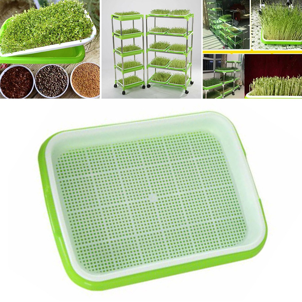 Microgreens Sprouter Tray Germination Tray Hydroponics Tray Double ...