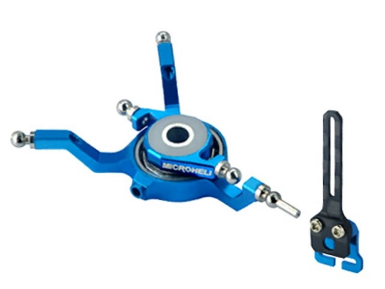 Microheli Aluminum Swashplate w/ Anti-Rotation Guide (BLUE) - BLADE ...