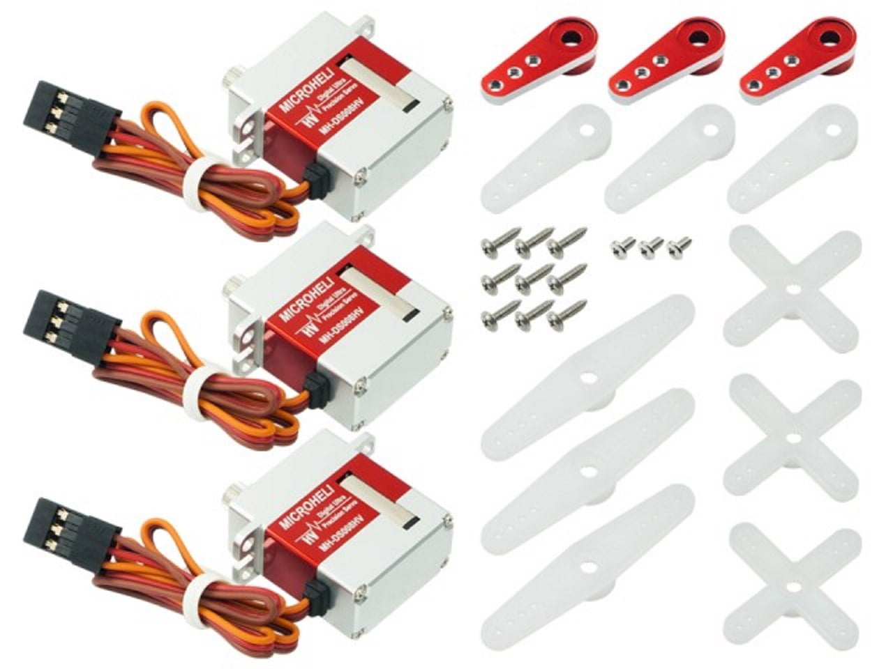 Microheli Precision HV Micro Servo Full Metal Gear Set - BLADE 250 CFX ...