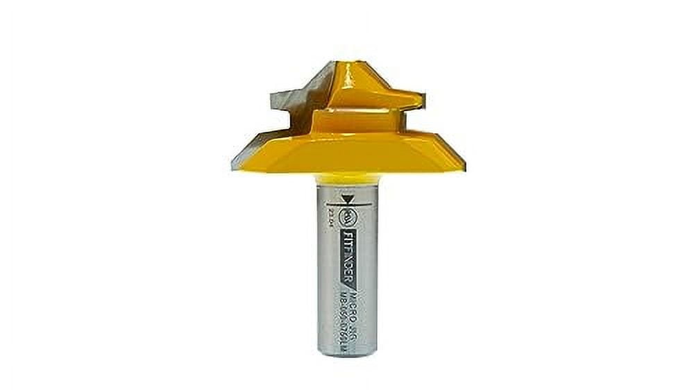 Microjig Fitfinder MB-050-0750LM Lock Miter Router Bit, 1/2" Shank ...