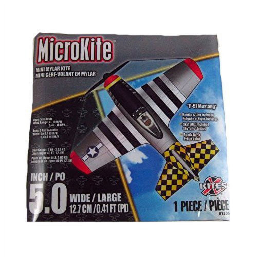 Microkite Mini Mylar 5-inches Kite: P-51 Mustang - Walmart Business ...