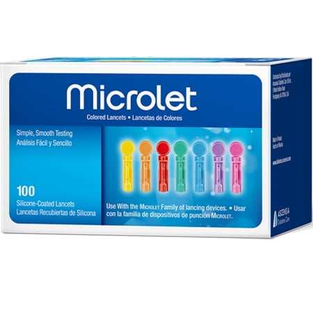 Microlet Color Lancets, 100 Count - Walmart.com