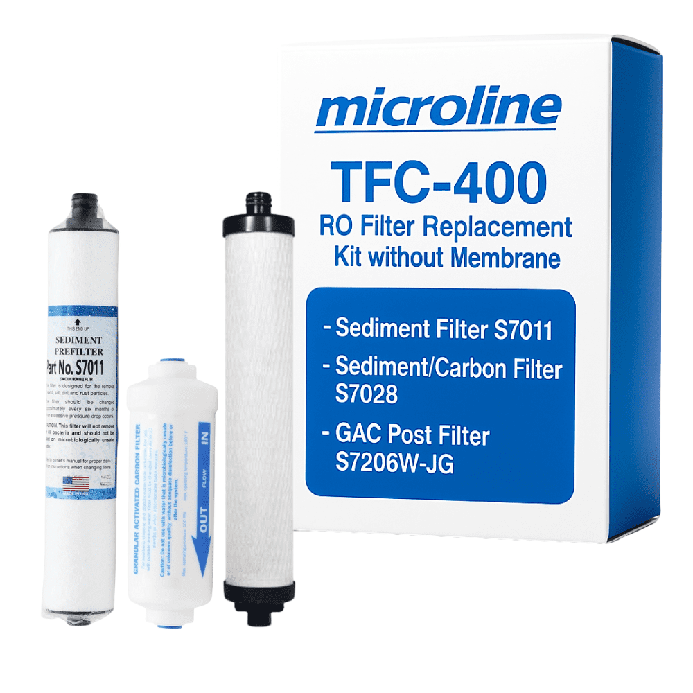 Microline TFC-400 RO Filter Kit, Annual Replacement, No Membrane ...