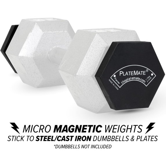 Microload Pair Magnetic Weights - 2.5 Lbs (Pair) Hex Dumbbell Add-Ons ...