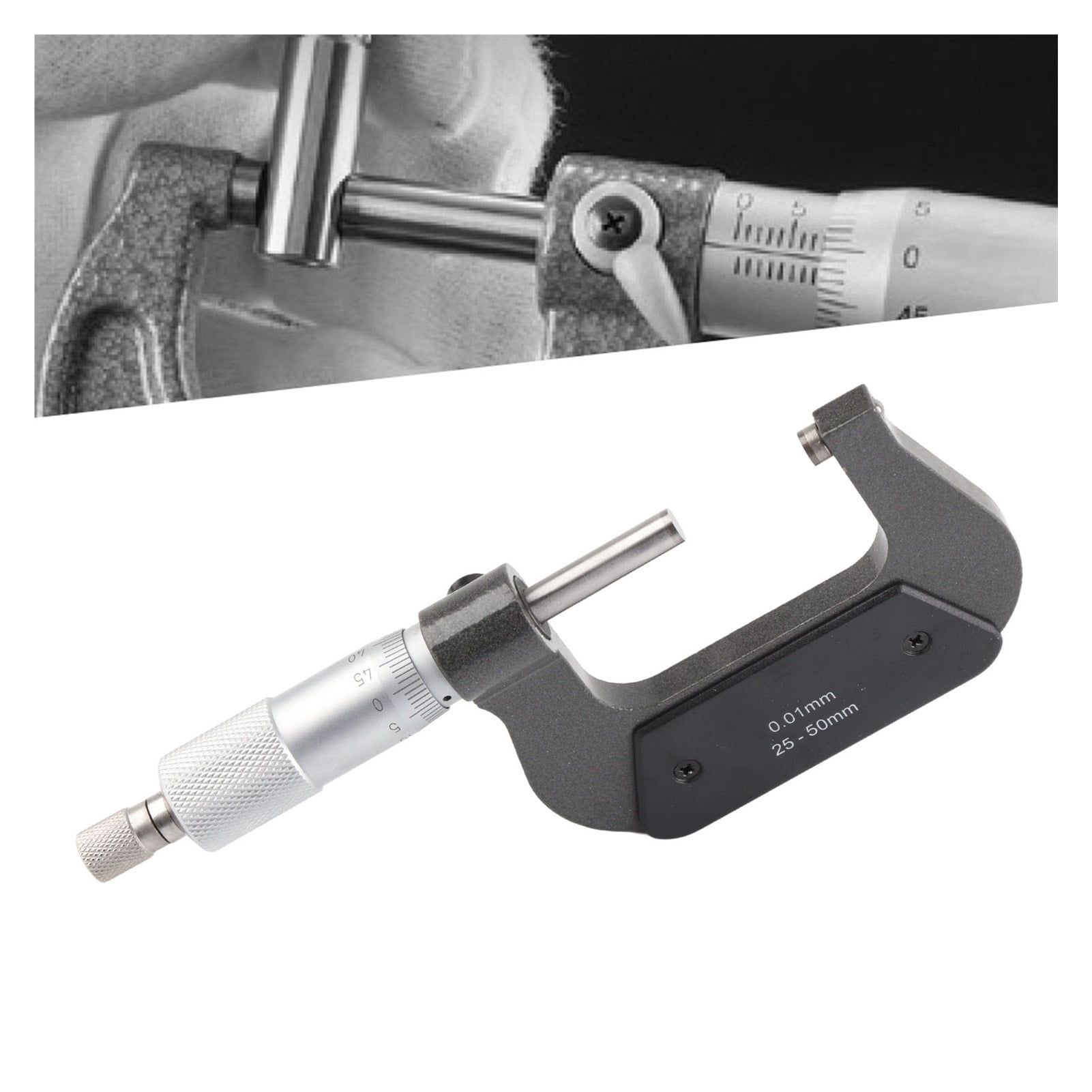 Micrometer Outside Diameter Chrome Vanadium Steel Spiral Locking ...