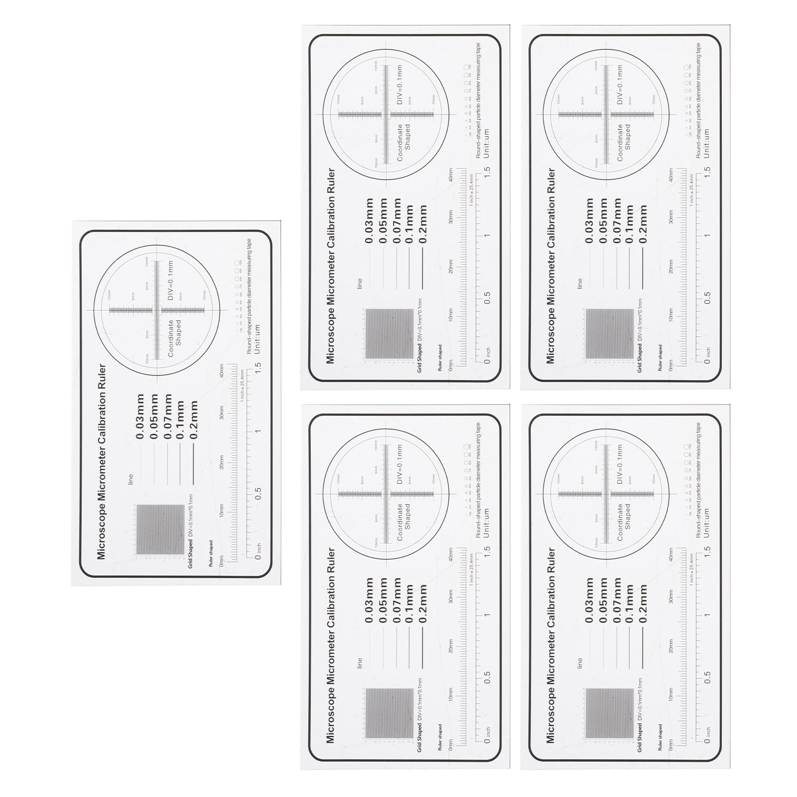 Micrometer Scale with 0.1mm Increment for Clear Viewing Under ...