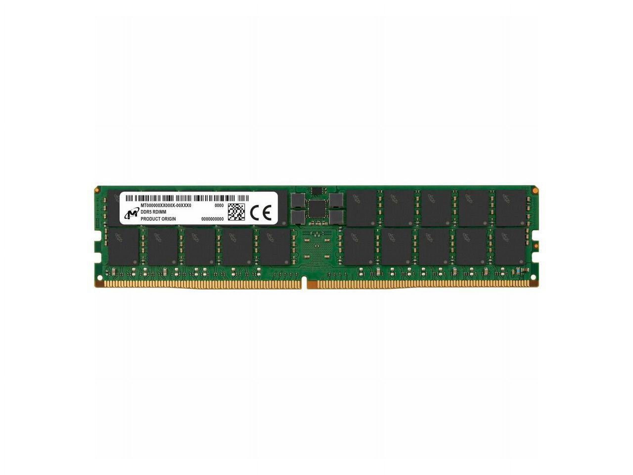 Micron 64GB DDR5 SDRAM - ECC - Registered - DDR5 4800 - Dual Rank -CL40 ...