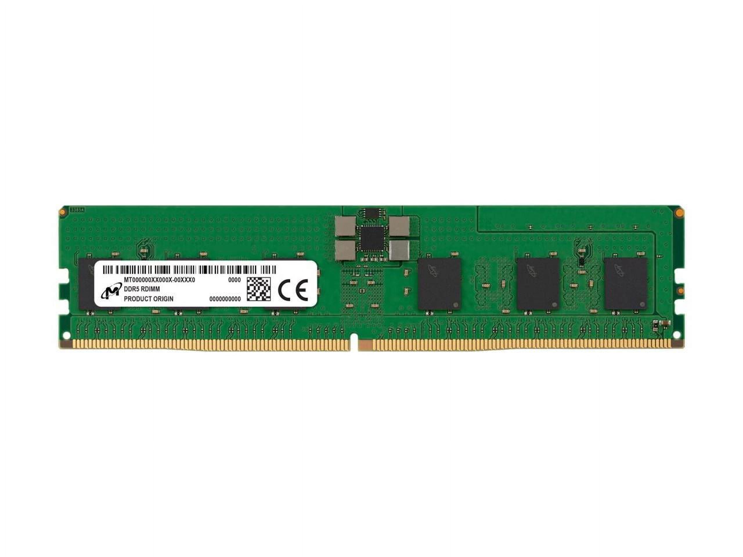 Micron DDR5 RDIMM 24GB 1Rx8 4800 CL40 PC5-38400 1.1V/(12V ext) ECC ...