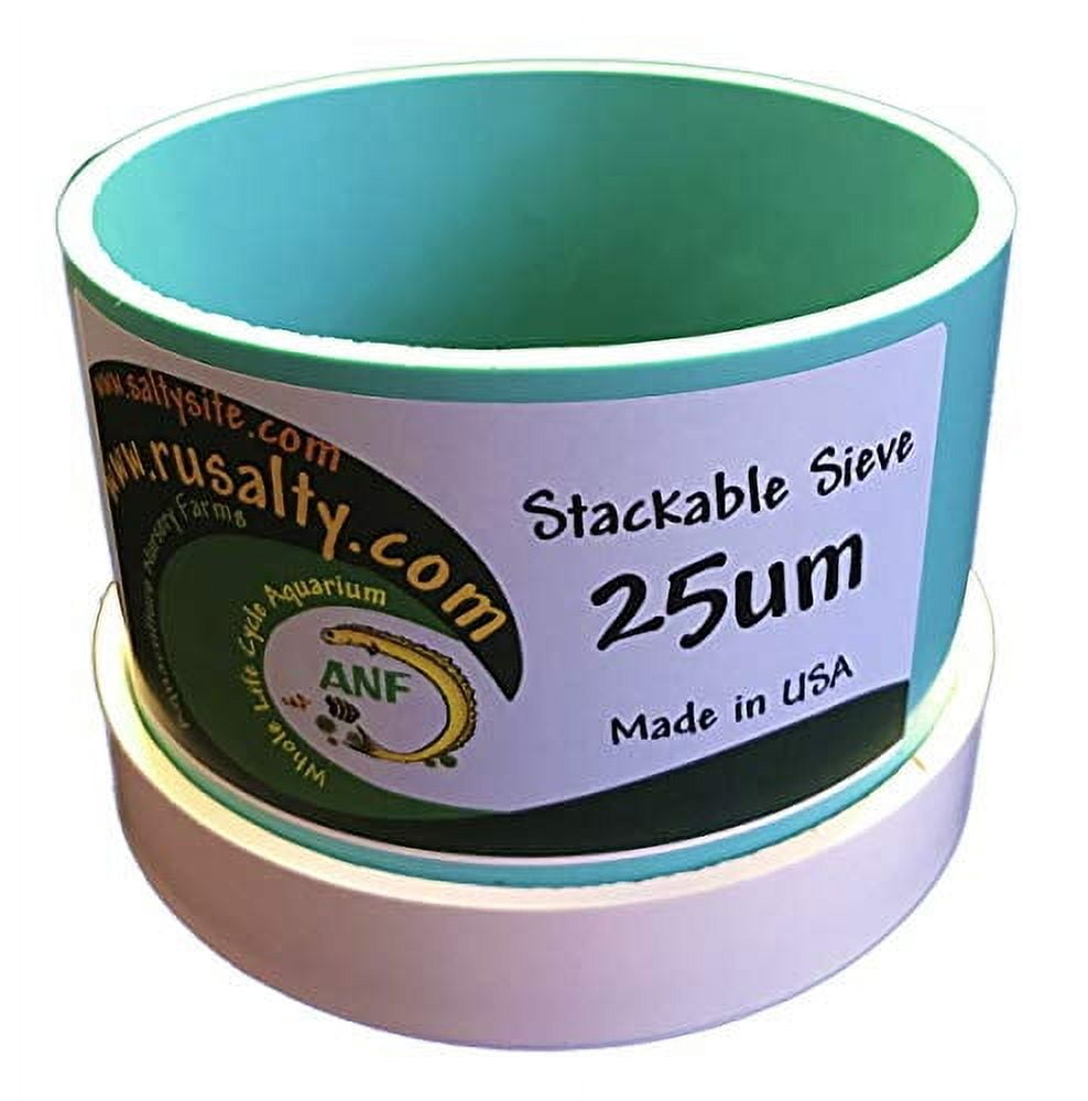 Micron Mesh Sieve 4" Diameter Stackable Copepod Sieves and Rotifer ...