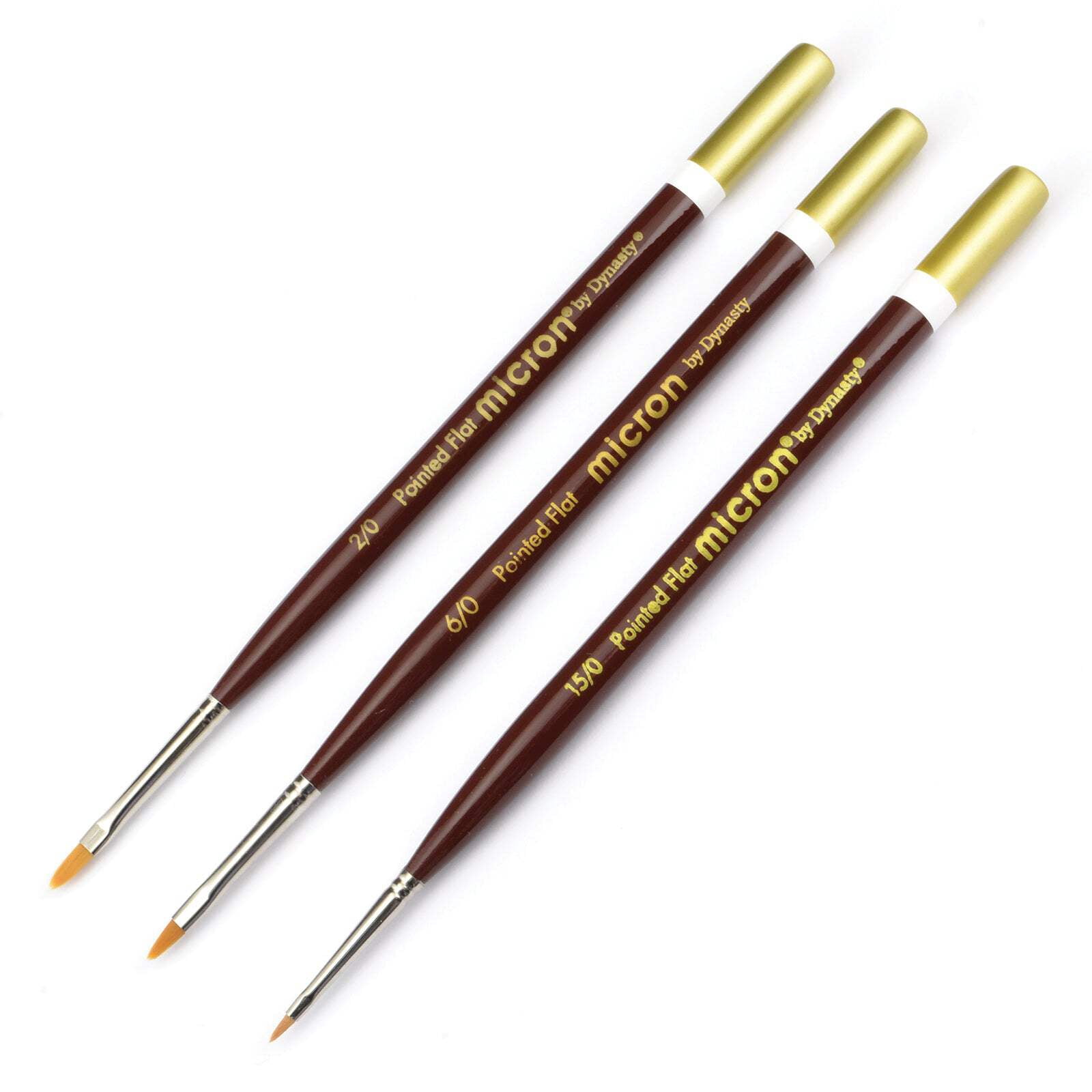 Micron Paint Brush Set 2 (includes Pointed Flats 15/0, 6/0, 2/ 0 ...