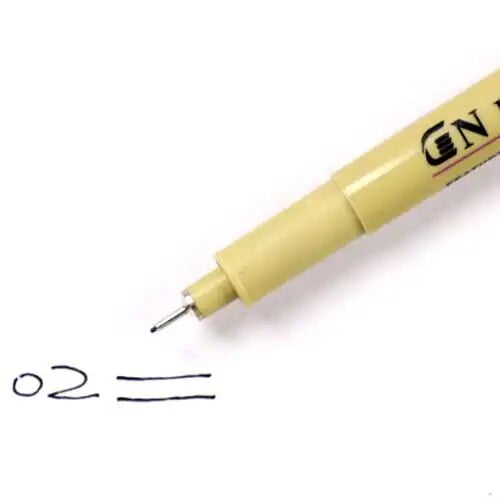 Micron Sketch Marker Pen Black Pigment Liner Neelde 0.05 Brush Drawing ...