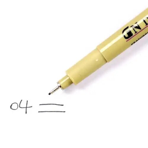 Micron Sketch Marker Pen Black Pigment Liner Neelde 0.05 Brush Drawing ...