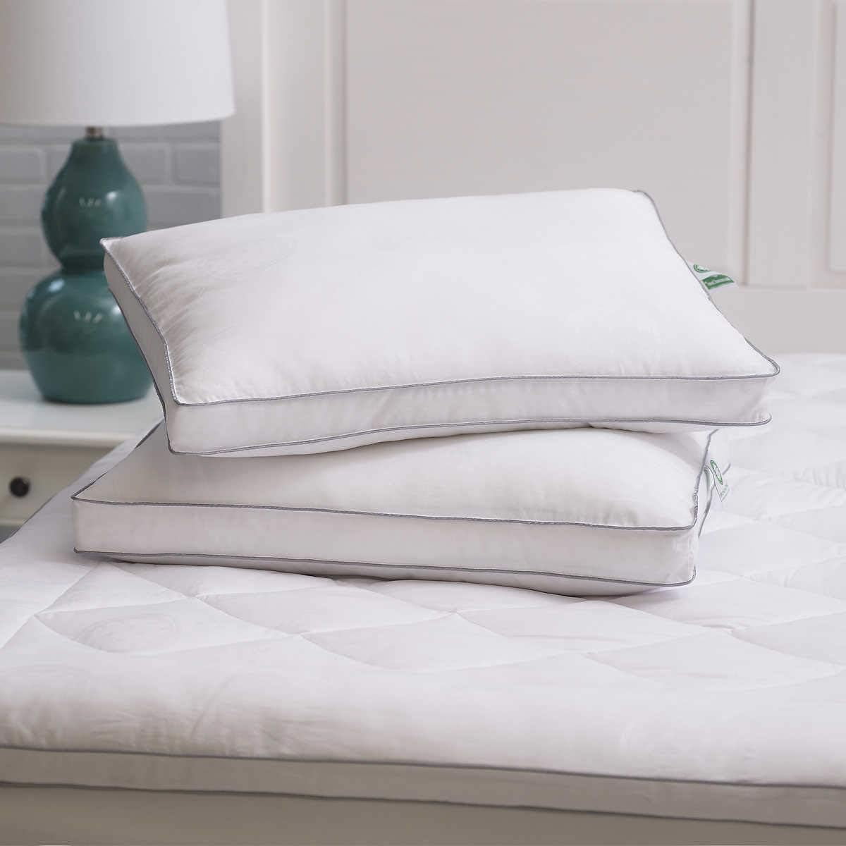 MicronOne Anti- Hypoallergenic Memory Fill Fiber Pillow, King Size - 2 ...