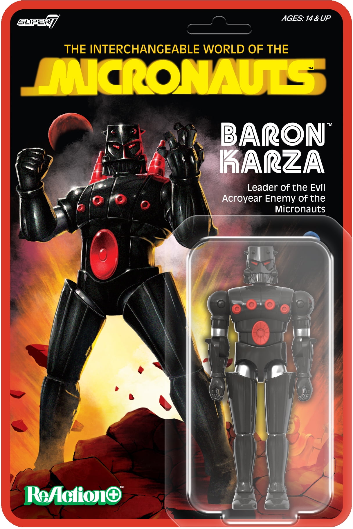Super7 - Micronauts - ReAction+ Wv1 - Baron Karza - Walmart.com