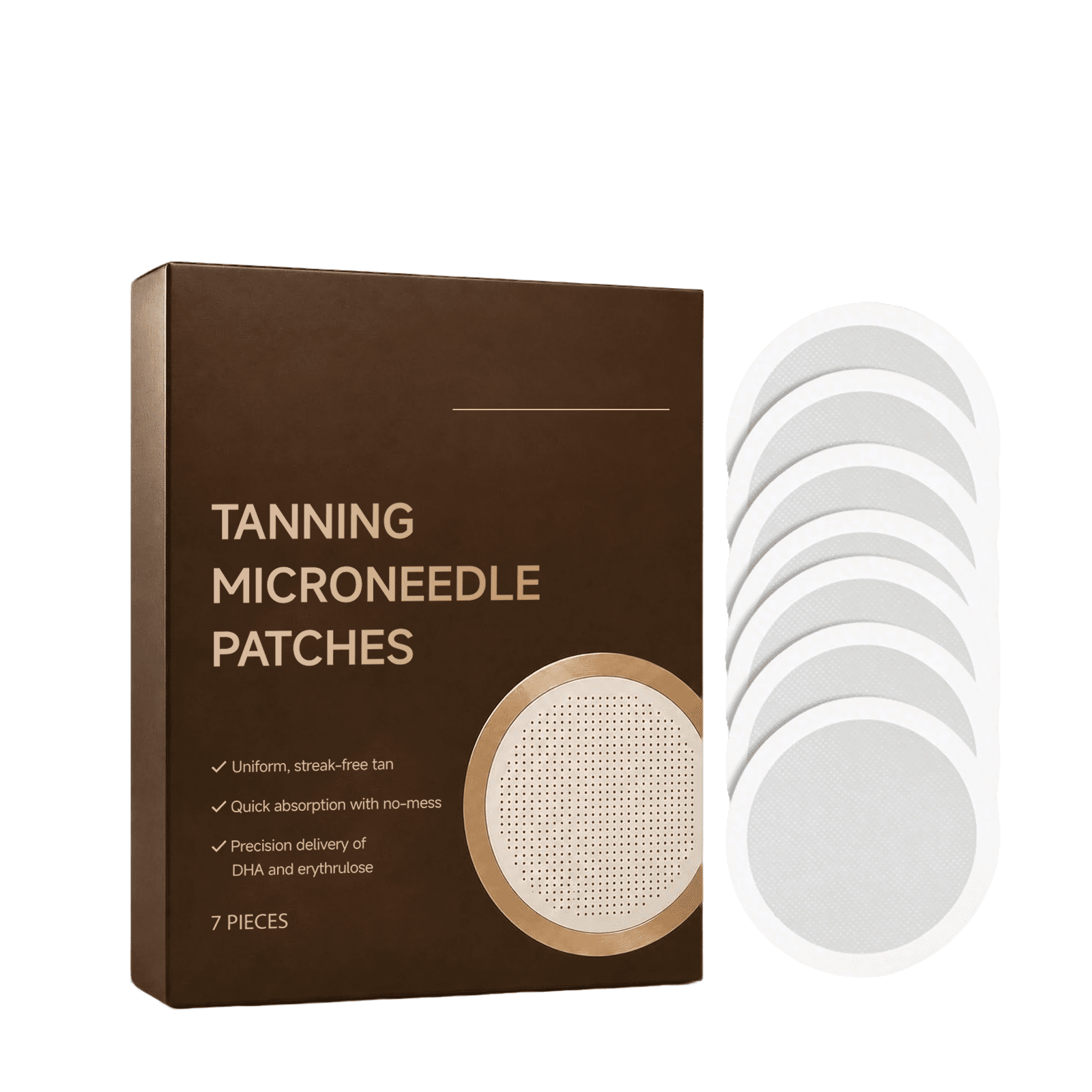 Microneedle Tanning Patches 7 Pieces Box Targeted Skin Care Uniform ...