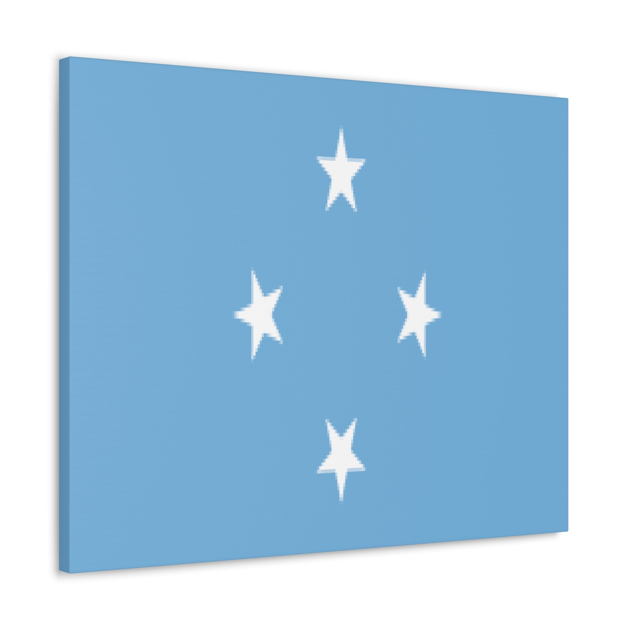 Micronesia Country Flag Canvas Vibrant Wall Art Unframed Home Decor ...