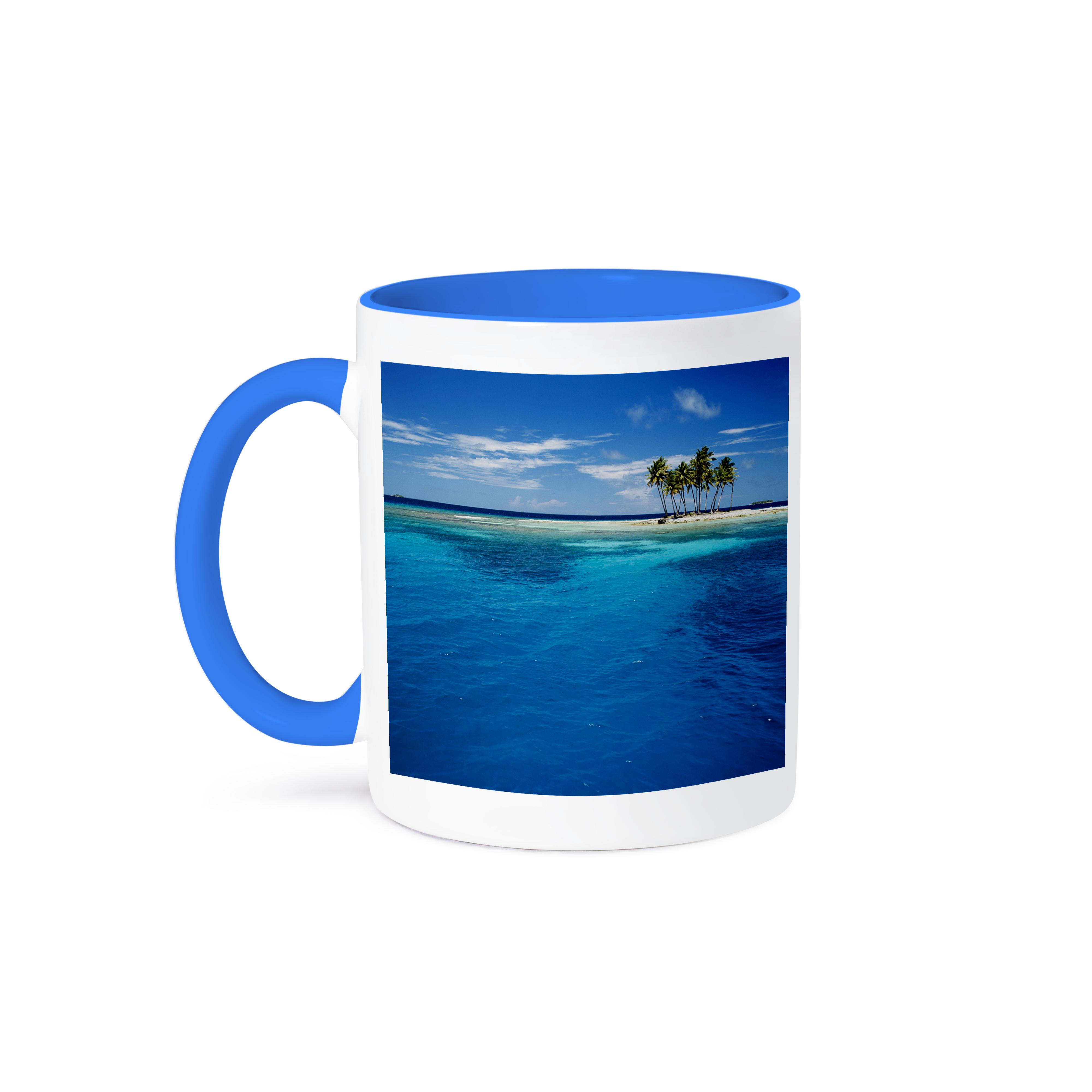 3dRose, Micronesia, Tonowas, View of idyllic tropical Dublon Island ...